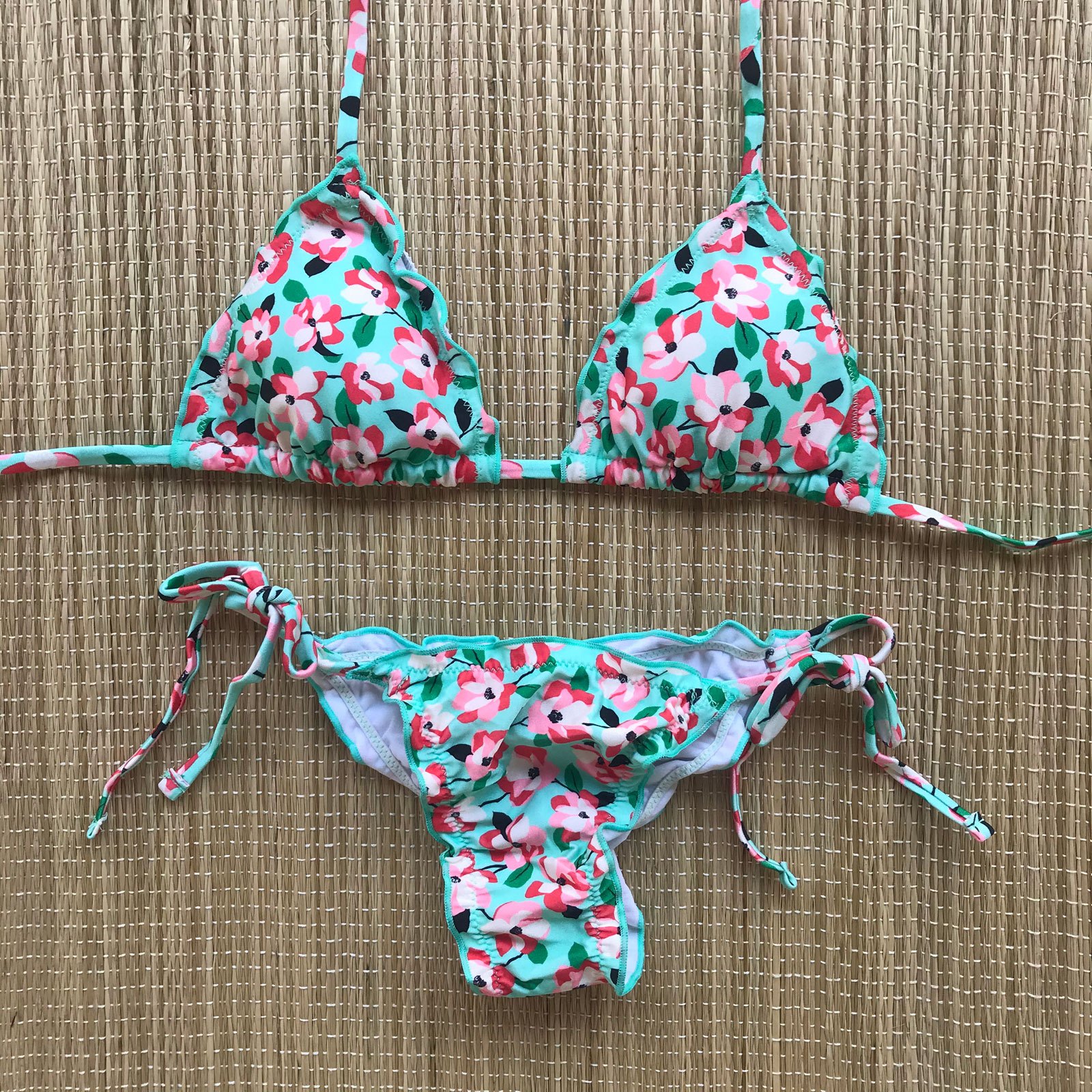 Biquíni Ripple Floral Verde - Dondoca Moda Feminina Dondoca Moda Feminina