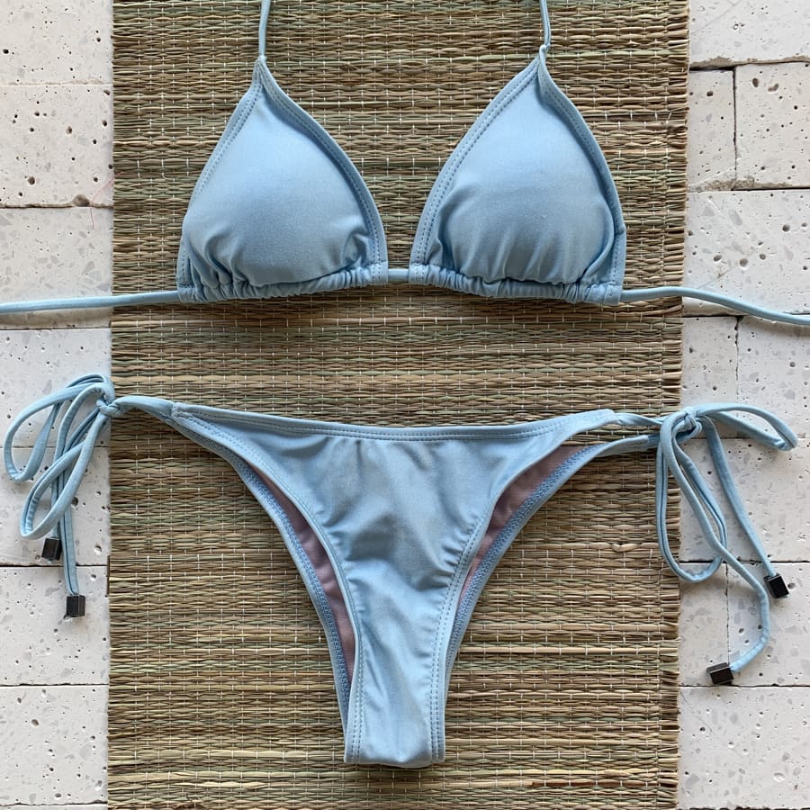 Biquíni Cortininha Lacinho - Azul Dondoca Moda Feminina