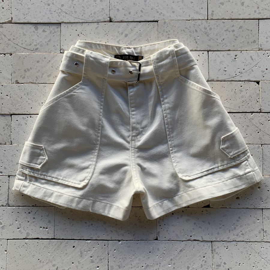 Short Jeans Color com Cinto Detalhe Bolso Off Dondoca Moda Feminina