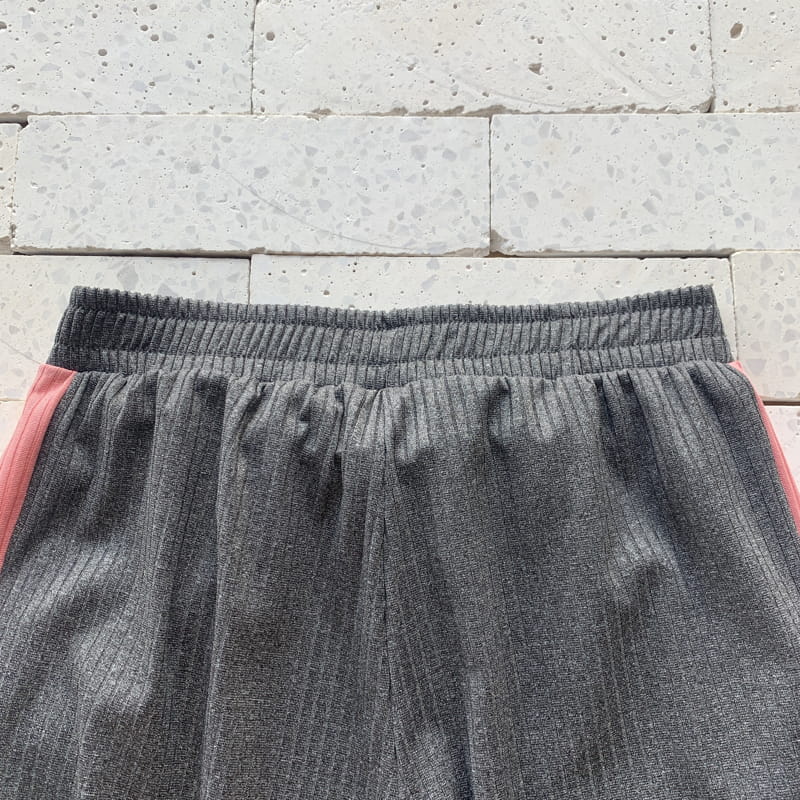 Conjunto Canelado Faixas Mescla Com Rosê Dondoca Moda Feminina