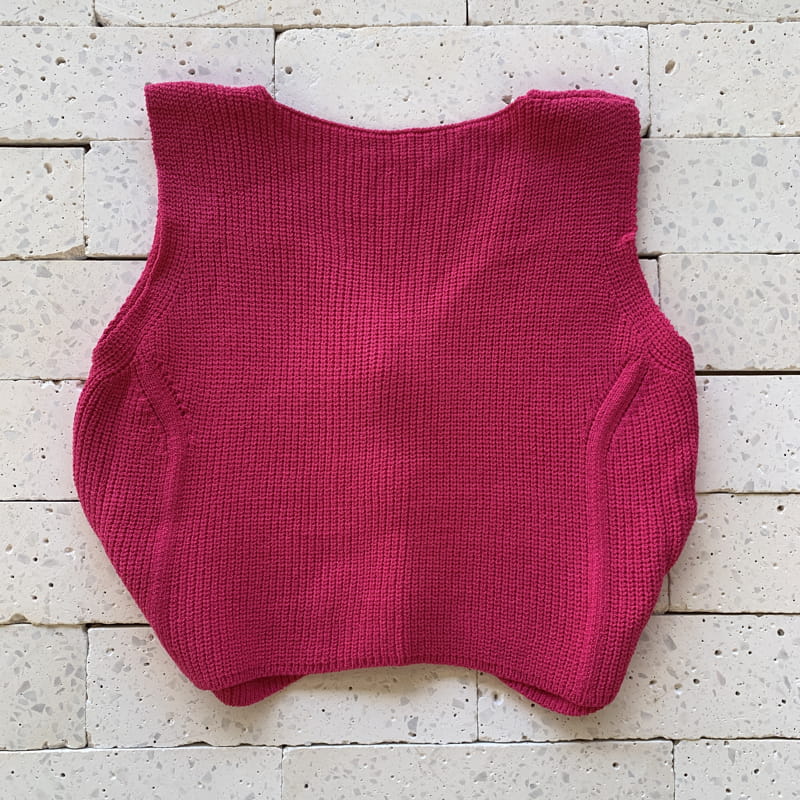 Colete Trico Curto Luxo Pink Dondoca Moda Feminina