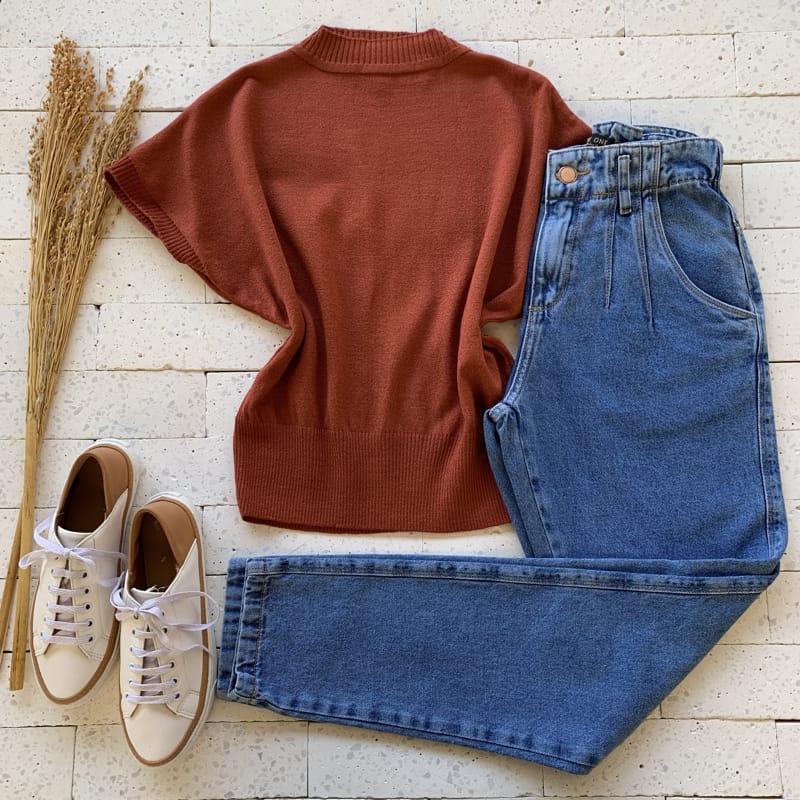 BLUSA MODAL LISA SEM DECOTE CARMIM Dondoca Moda Feminina